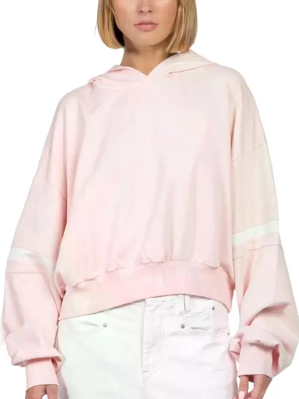 FREEDÉR Paneled Crop Hoodie - Pink