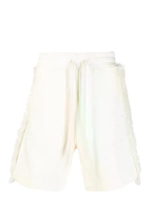 RITOS Frayed Cotton Shorts - Neutrals