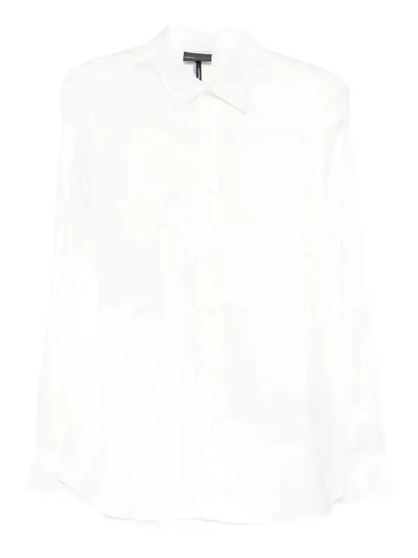 Emporio Armani Long-sleeve Button-up Shirt - White