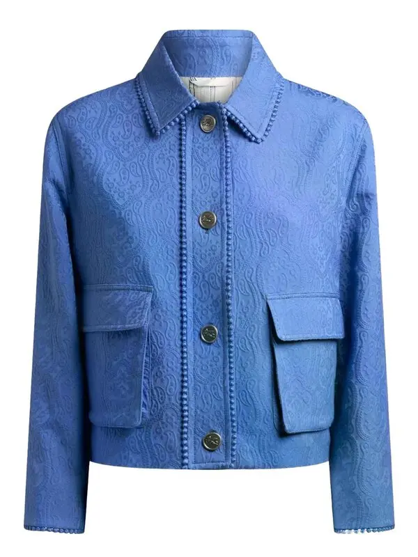 Etro Paisley-jacquard Jacket - Blue