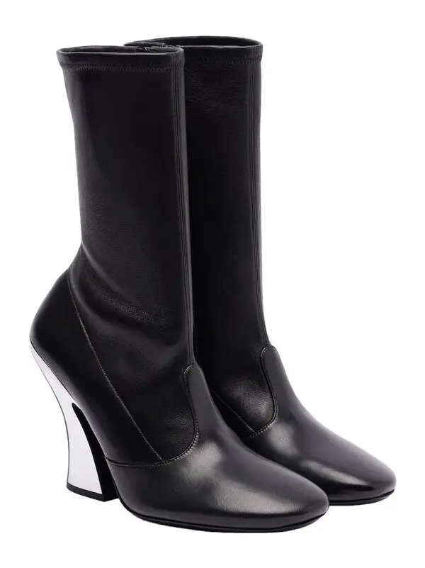 Givenchy Leather 95 Ankle Boots - Black