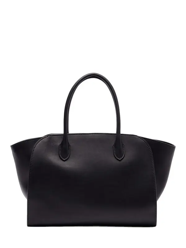 THE ROW Marlo 12 Leather Tote Bag - Black