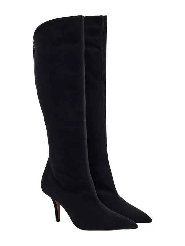 Paris Texas Jessica 75 Suede Knee-high Boots - Black