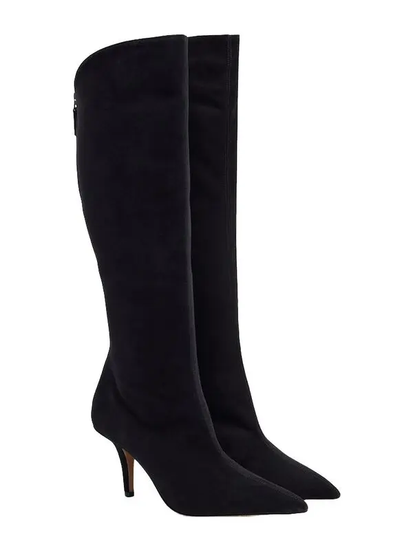 Paris Texas Jessica 75 Suede Knee-high Boots - Black