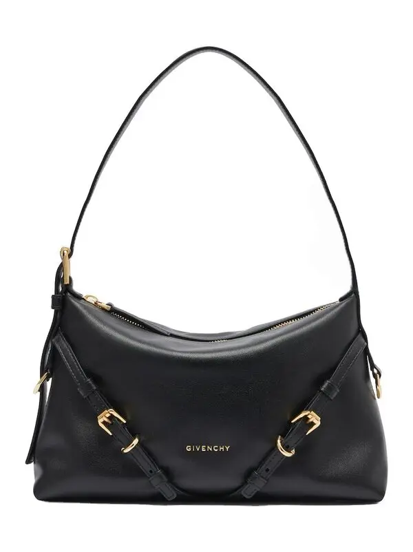 Givenchy Voyou Mini Leather Shoulder Bag - Black
