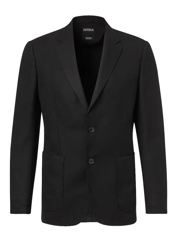Zegna Wool Blazer - Black