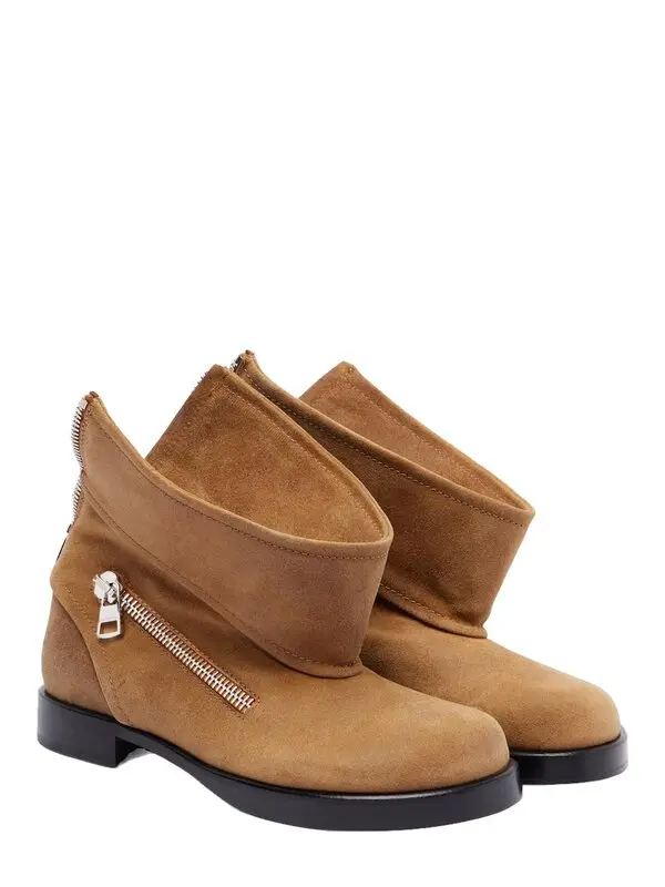 JW Anderson Suede Ankle Boots - Brown