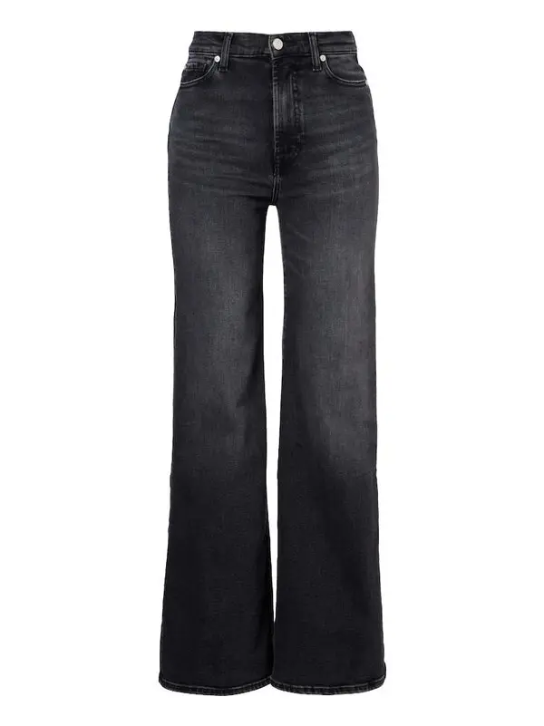 7 For All Mankind Jo Wide-leg Jeans - Grey