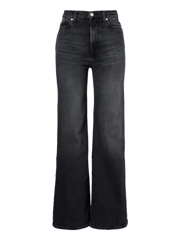 7 For All Mankind Jo Wide-leg Jeans - Grey