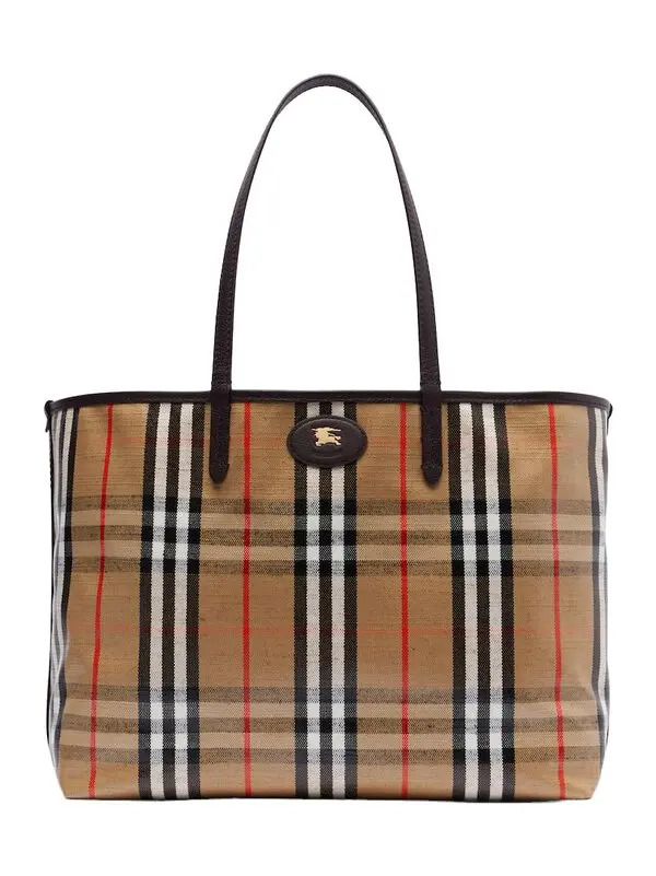 Burberry Highlands Medium Jacquard Tote Bag - Beige
