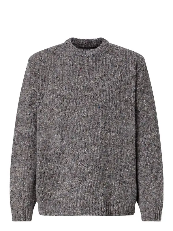 MAISON MARGIELA Four Stitches Virgin Wool Sweater - Grey