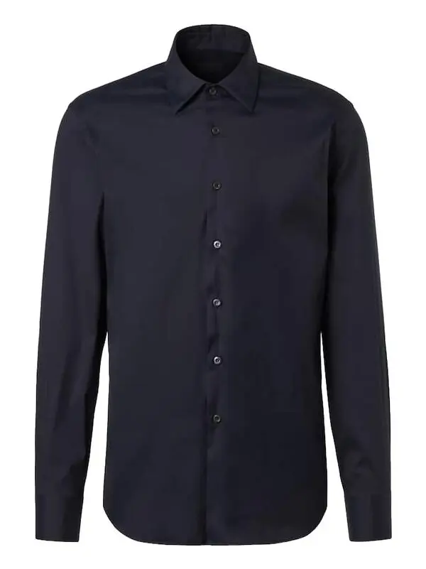 Prada Cotton-blend Shirt - Blue