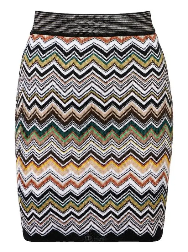 Missoni Zigzag Knit Miniskirt - Multicoloured