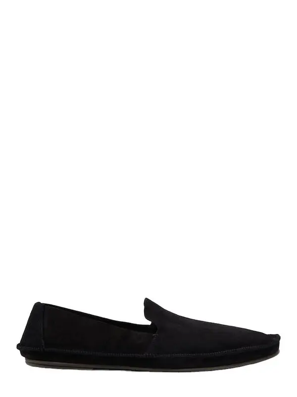 THE ROW Tyler Suede Loafers - Black