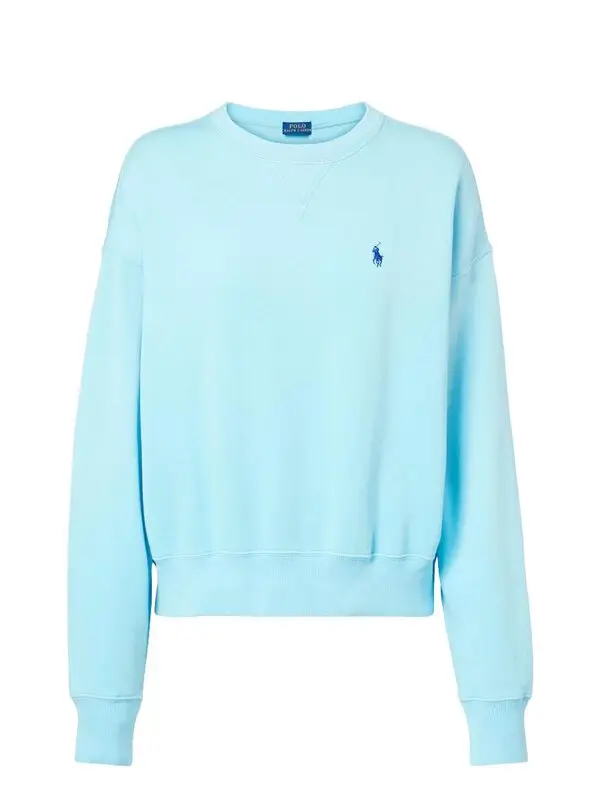 Polo Ralph Lauren Cotton-blend Jersey Sweatshirt - Blue