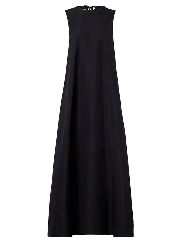 Plan C Satin Gown - Black