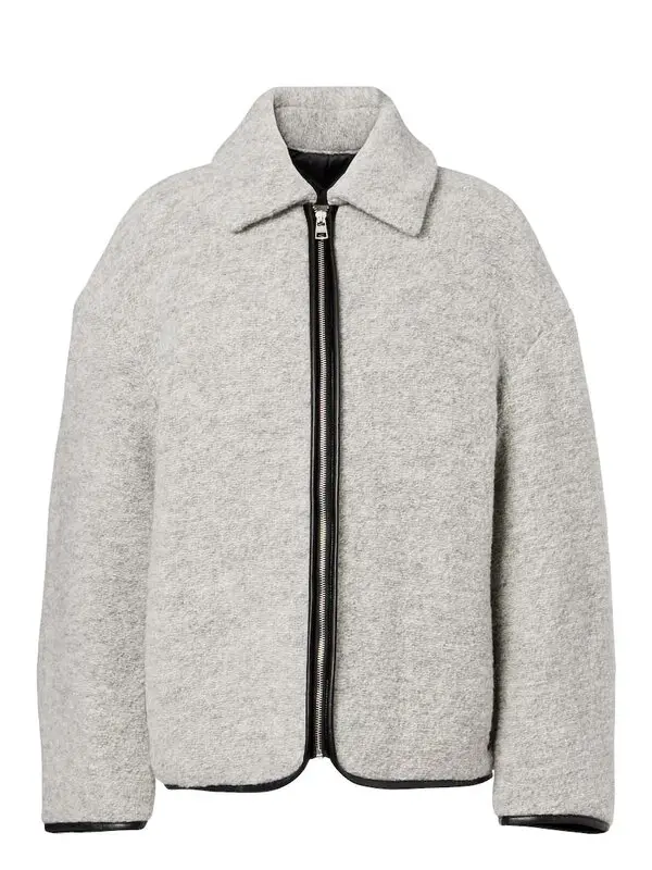 JW Anderson Wool And Cotton-blend Jacket - Grey
