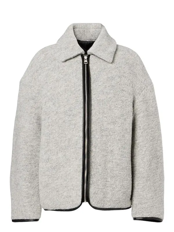 JW Anderson Wool And Cotton-blend Jacket - Grey