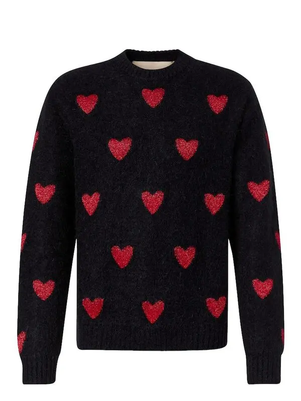 Valentino Garavani Lamé Jacquard Sweater - Black