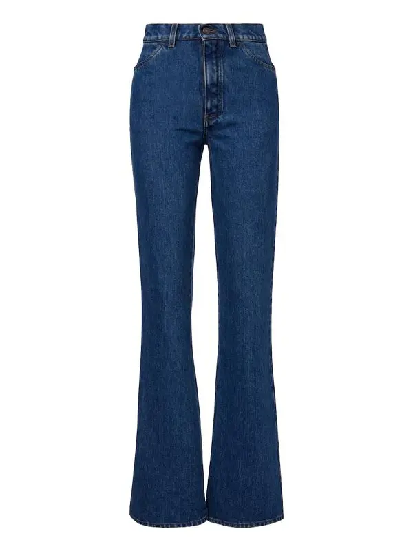 Loro Piana Merak High-rise Flared Jeans - Blue