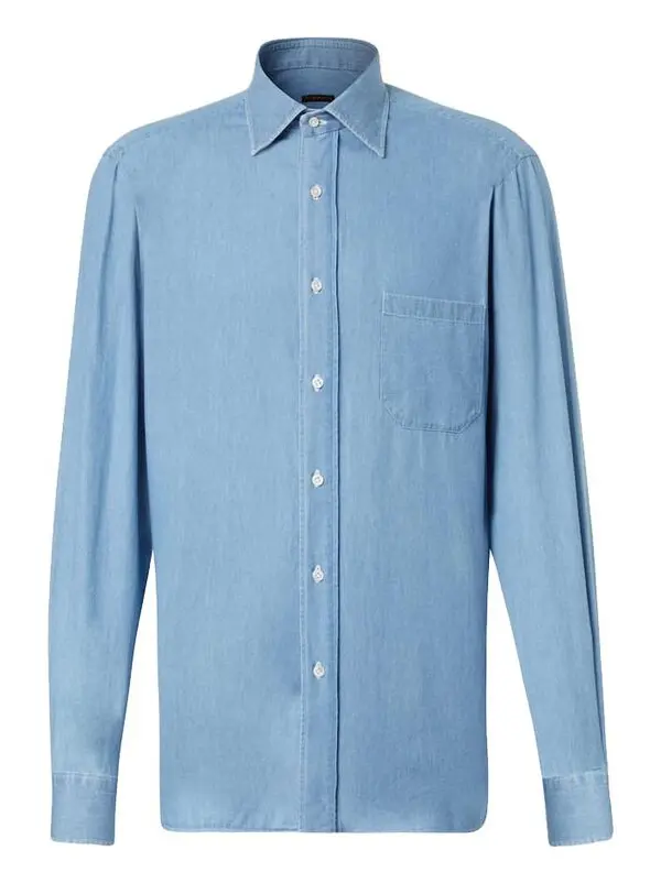 Rubinacci Denim Shirt - Blue