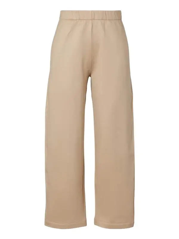 Max Mara Filovia Wide-leg Silk And Cotton Pants - Beige
