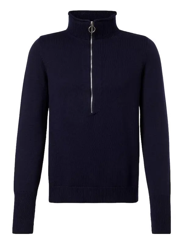 Plan C Wool Turtleneck Sweater - Blue
