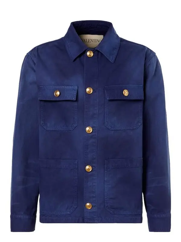 Valentino Garavani Cotton Field Jacket - Blue