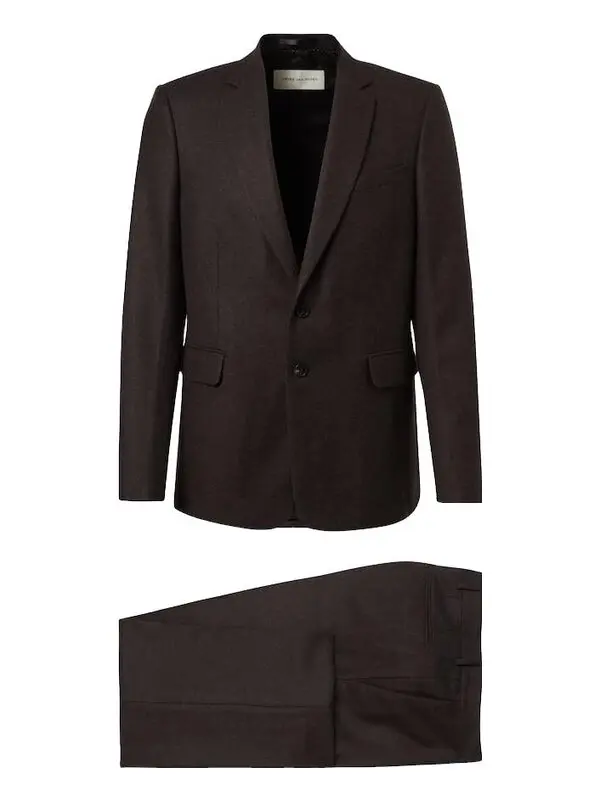 Dries Van Noten Kayne Wool Suit - Brown