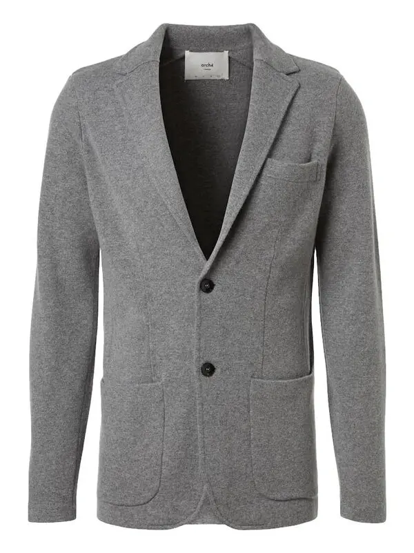 Arch4 Mr Poole Wool And Cashmere Blazer - Grey