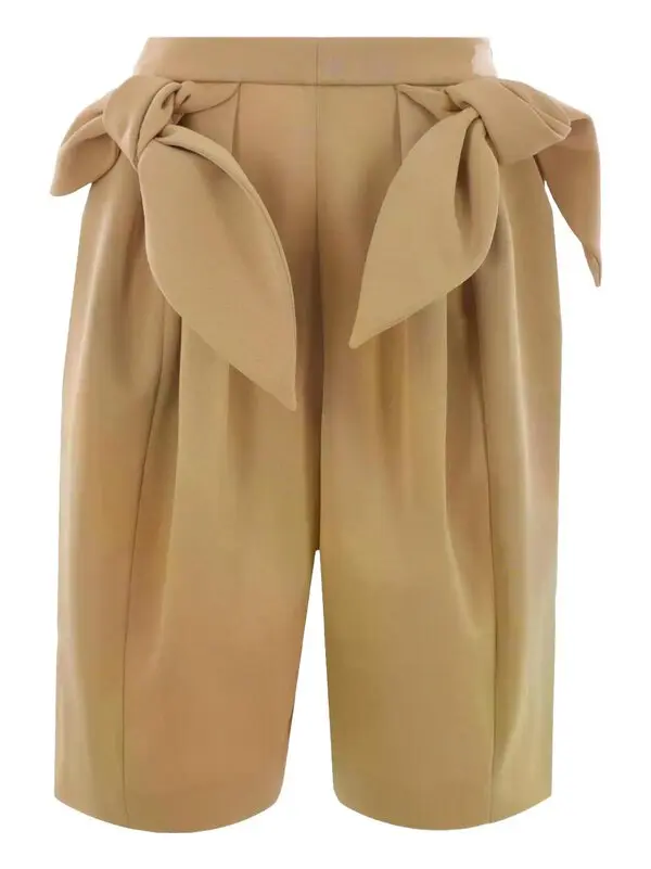 ZOMER Clair Bow-detailing Shorts - Neutrals