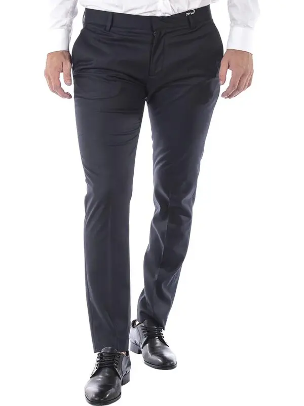 DANIELE ALESSANDRINI Slim Fit Trousers - Blue