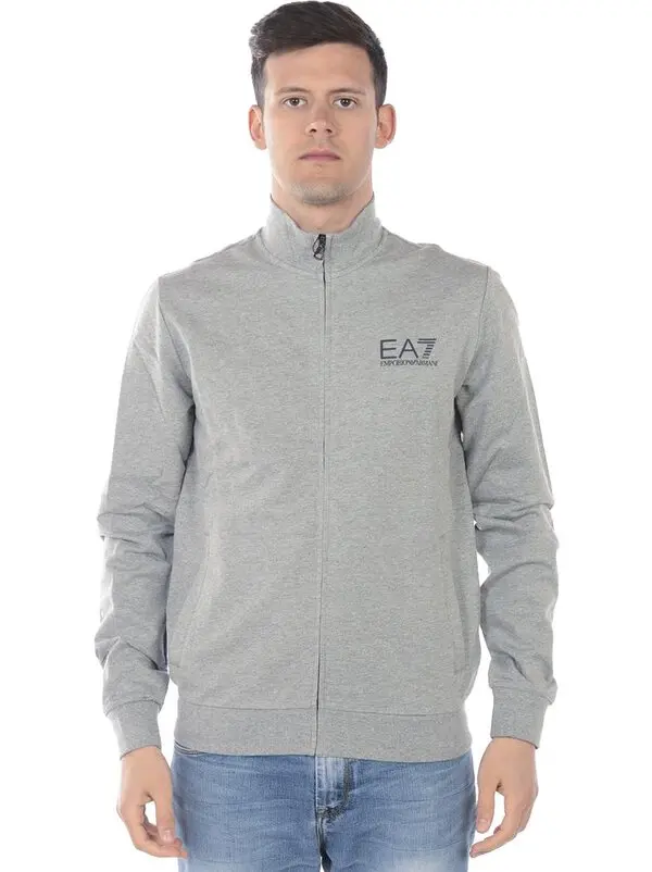 Emporio Armani Full Zip Sweatshirt Hoodie - Grey