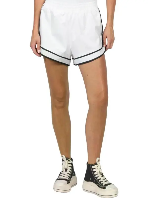 FREEDÉR Contrast-piping Shorts - White