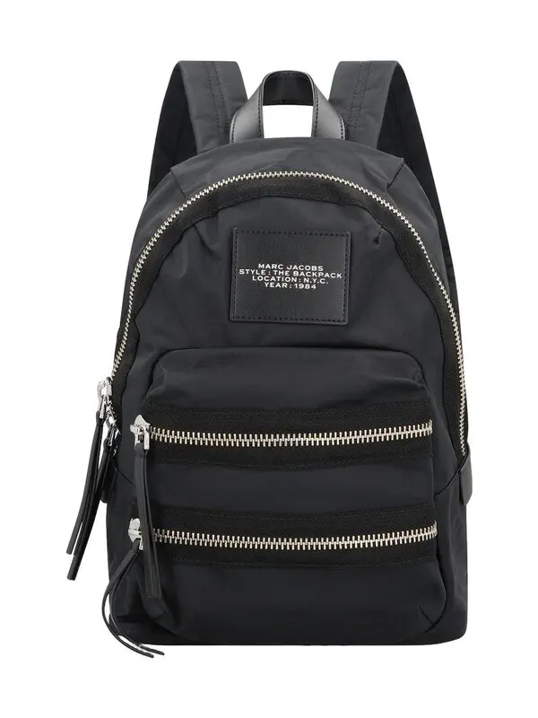 Marc Jacobs The Biker Nylon Medium Backpack - Black
