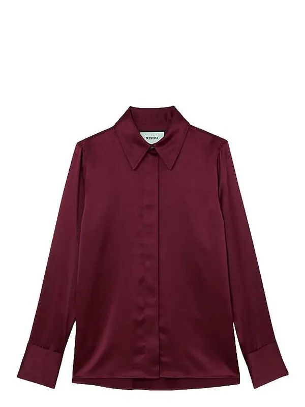 REISS Rag & Bone Logo-print Pima Cotton T-shirt - Red