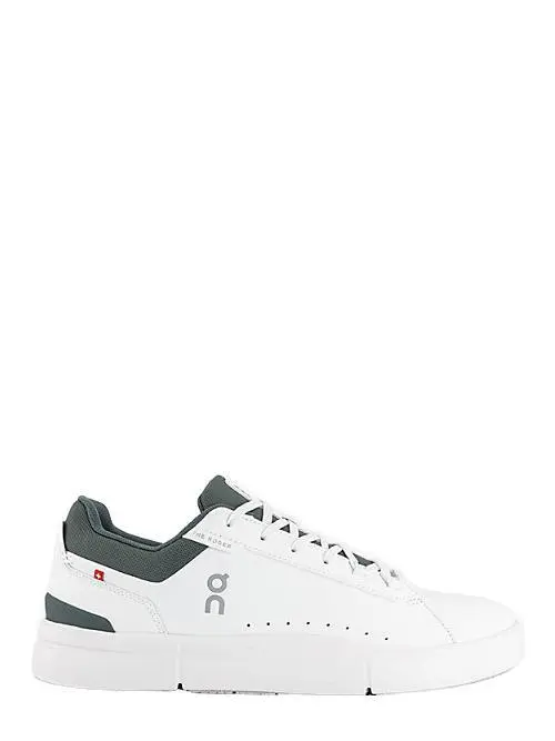 On The Roger Advantage Woven Trainers - White Olive