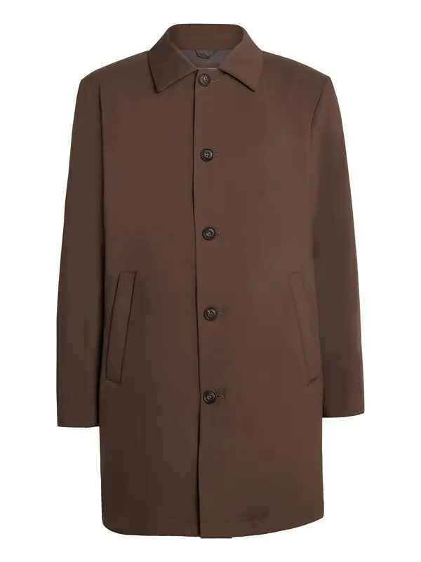 Corneliani Padded Raincoat - Brown