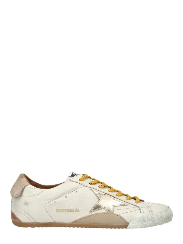 GOLDEN GOOSE Leather True Star Sneakers - White