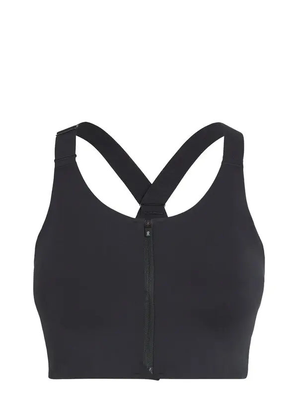 On Endurance Zip-up Bra - Black
