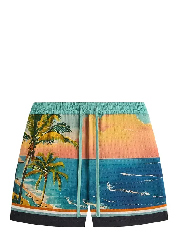 Kith X Giorgio Armani Ornamental Print Active Short - Blue