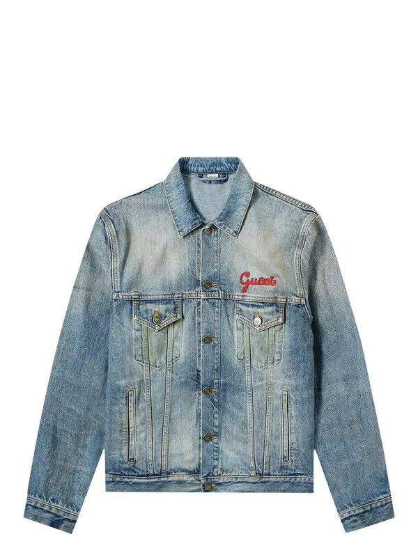 Gucci Cat Denim Jacket - Blue