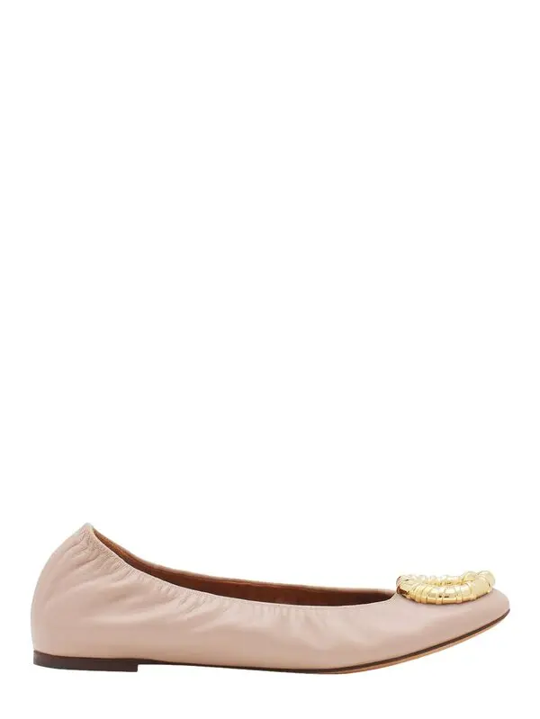 LANVIN The Ballerina Melodie Flat - Cream