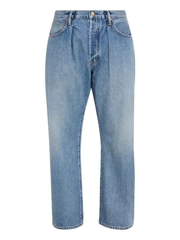THE SEVEN CONTINENTS Charlie" Loose-fit Pleated Jeans - Mykonos