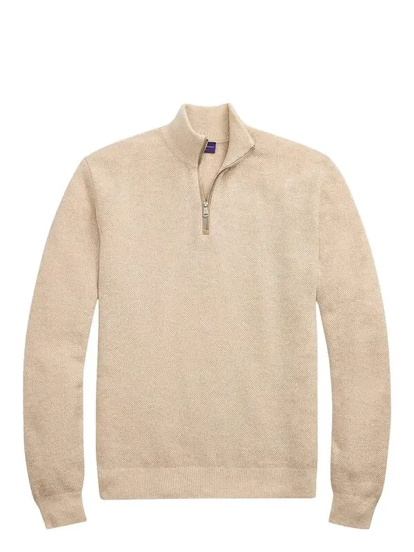 Ralph Lauren Cashmere Half-zip Sweater - Ss Multi