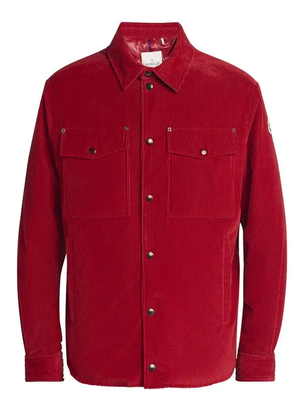 Moncler Ambroisie Corduroy Shirt Jacket - Red