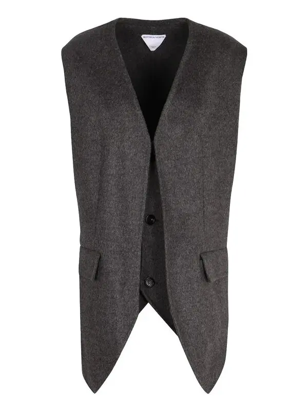 Bottega Veneta Wool Vest - Grey