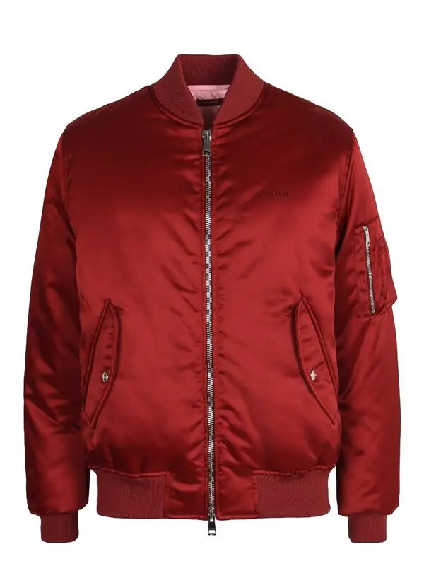 Gucci Nylon Bomber Jacket - Red