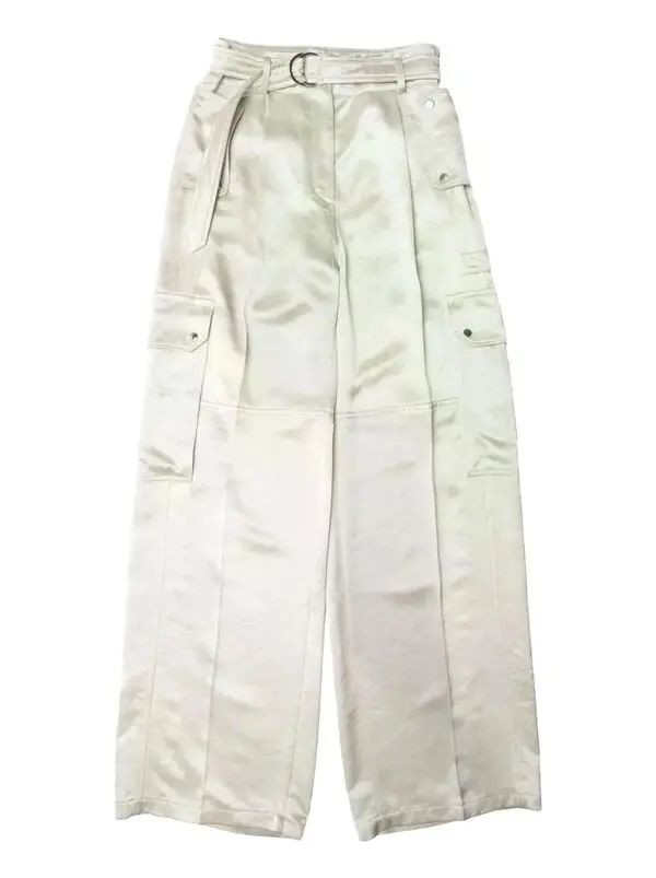 MULLER OF YOSHIOKUBO Glitter Cargo Trousers - White