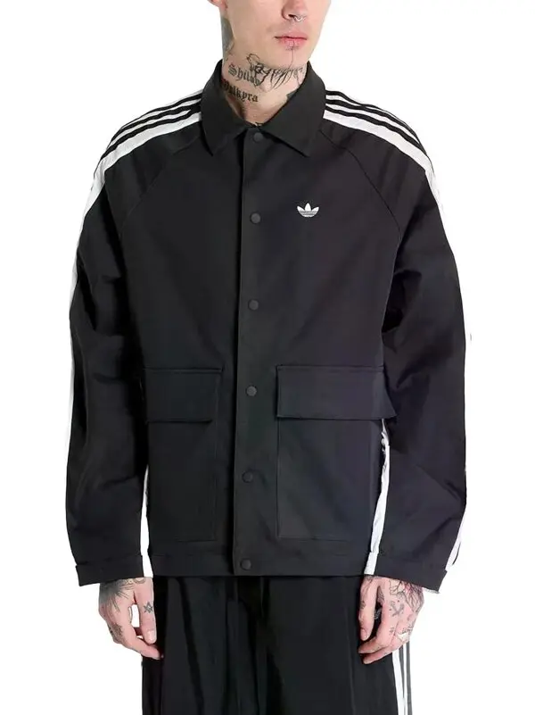 Adidas R3cd Three-stripe Hooded Jacket - Black